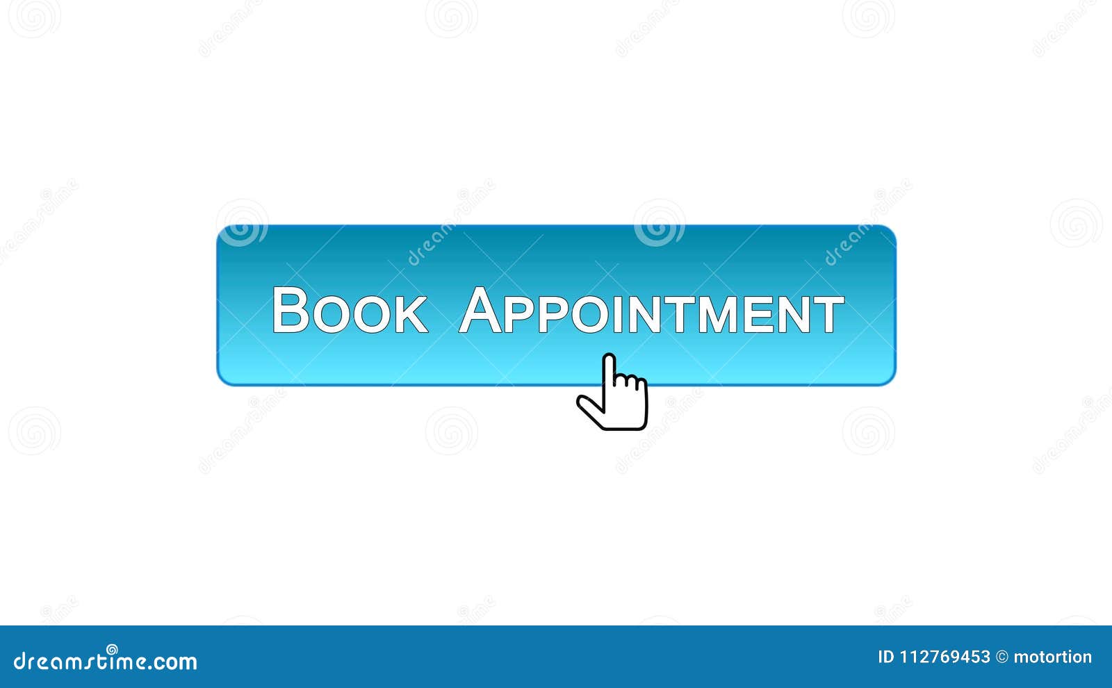 Book Appointment Web Interface Button Clicked With Mouse, Blue Color ...