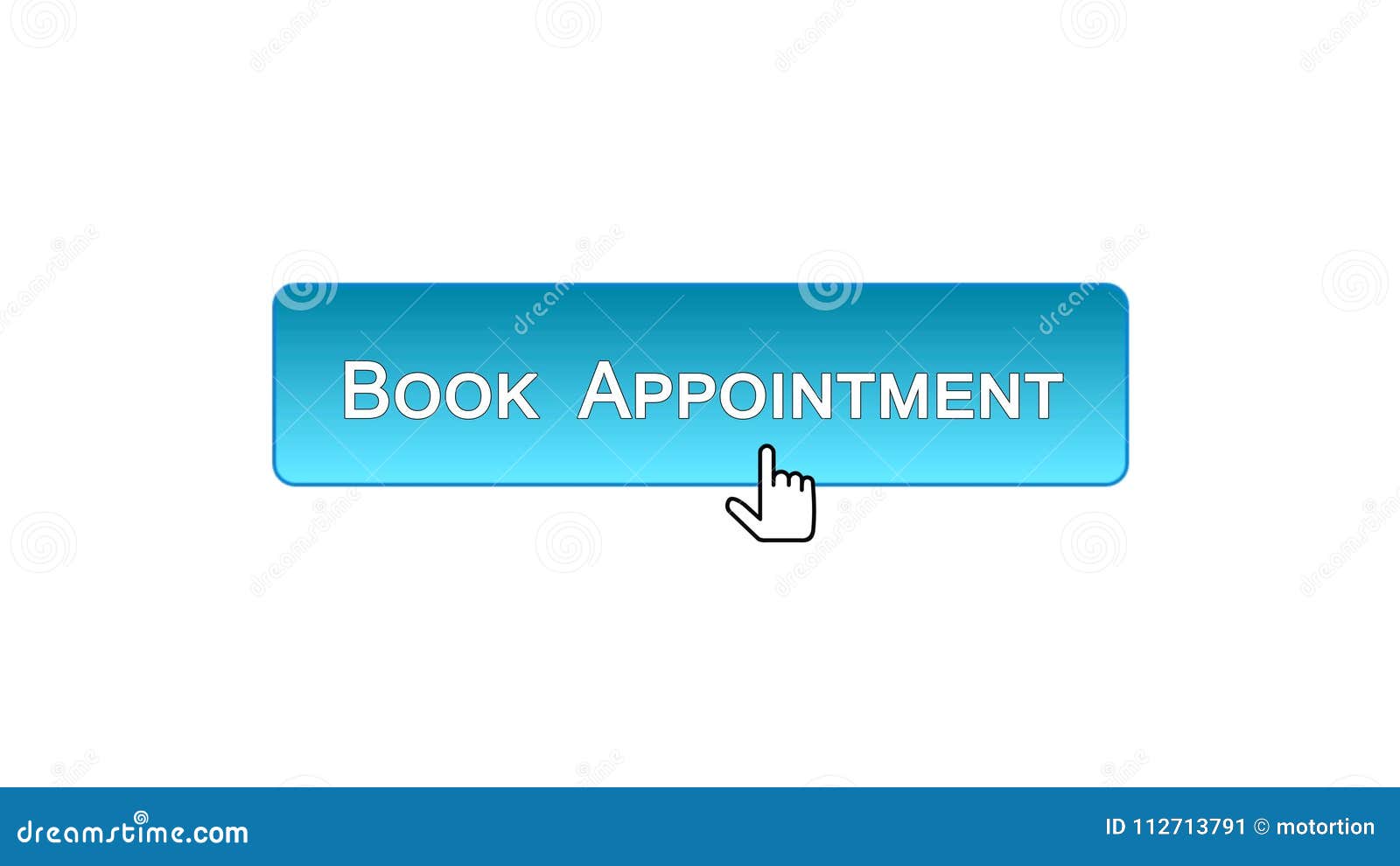 Book Appointment Web Interface Button Clicked with Mouse, Blue Color ...