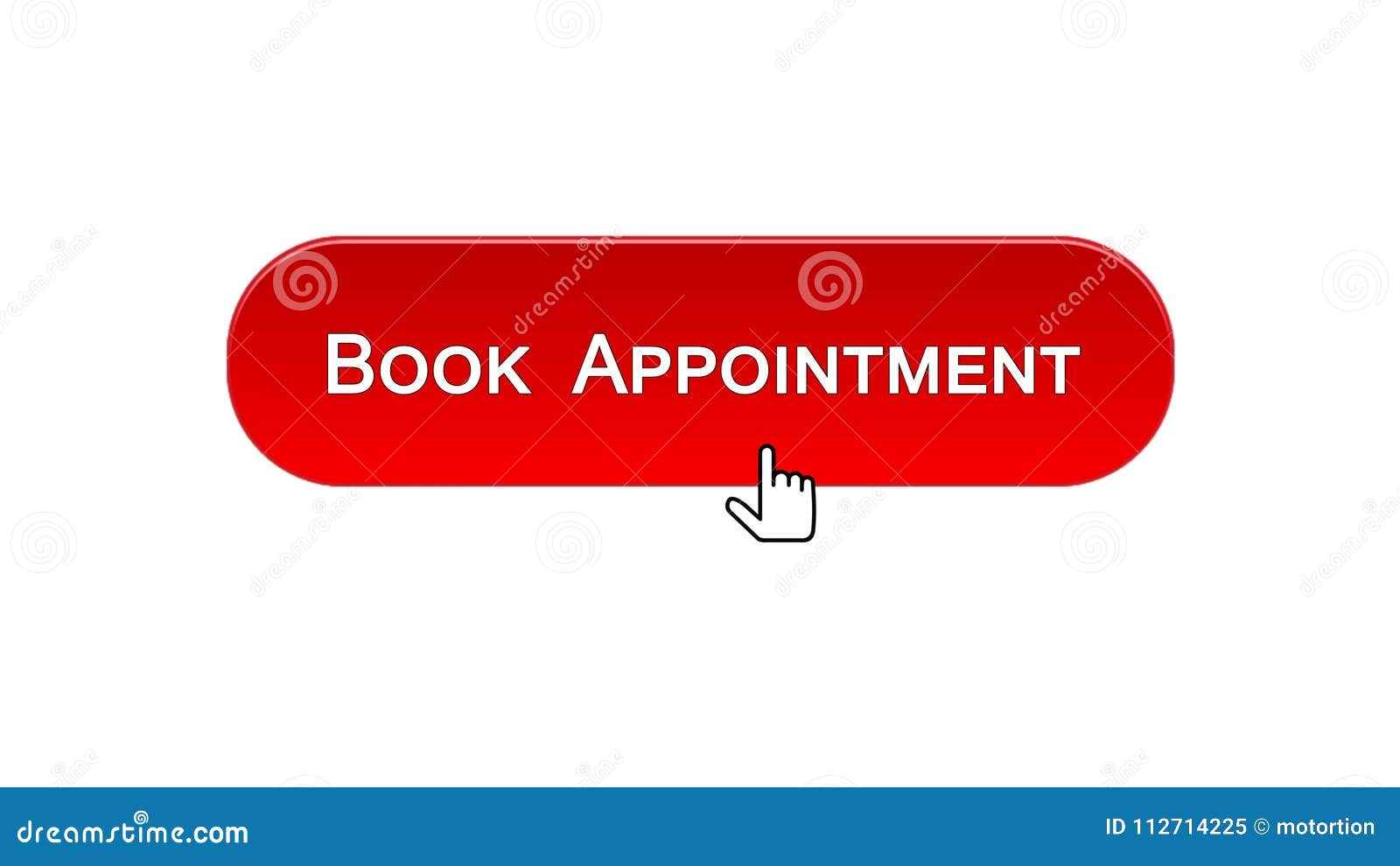 Book Appointment Web Interface Button Clicked With Mouse, Blue Color ...