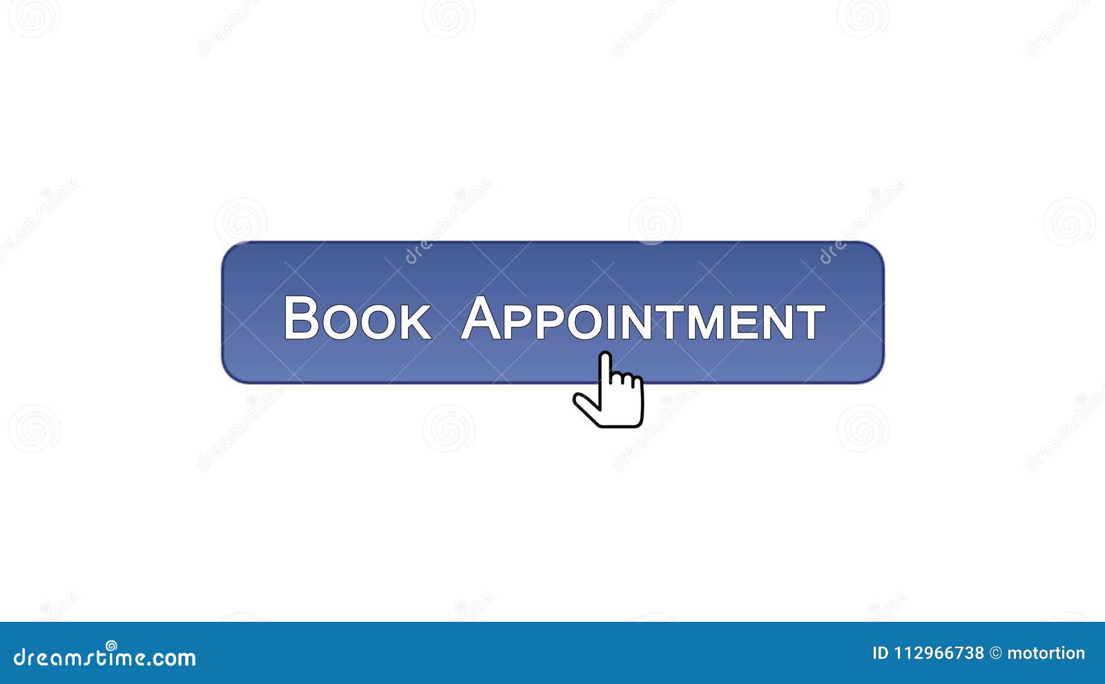 Book Appointment Web Interface Button Clicked with Mouse, Violet Color ...