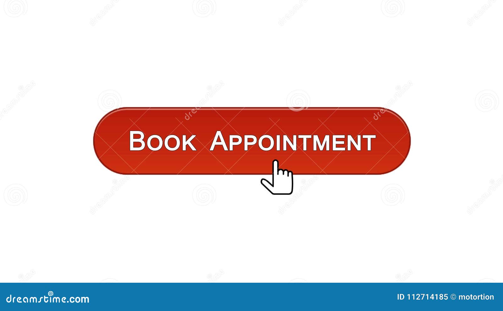 Book Appointment Web Interface Button Clicked With Mouse, Blue Color ...