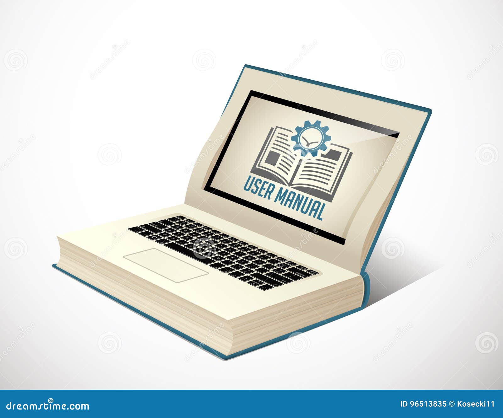 Book As Knowledge Base - User Guide Manual Stock Vector - Illustration ...