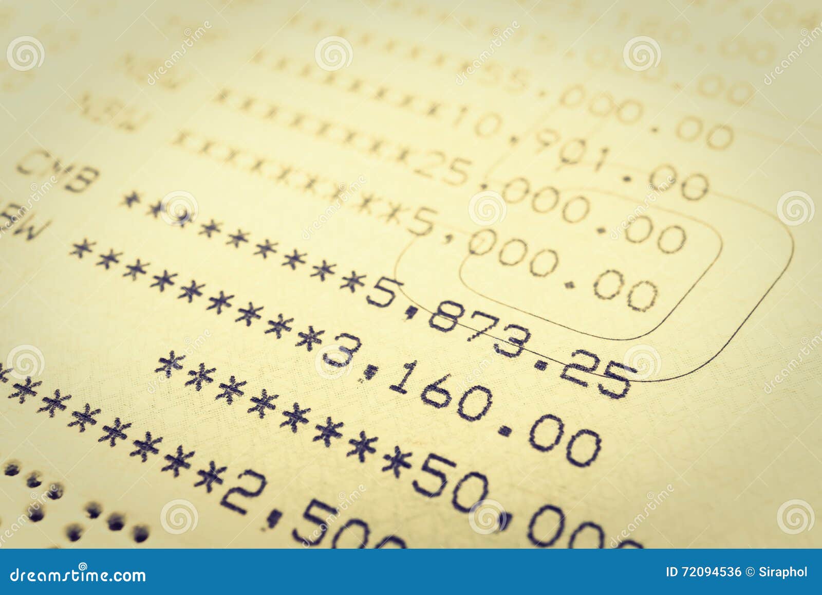 Book Bank Statement Account Stock Photo - Image of check, banking: 72094536