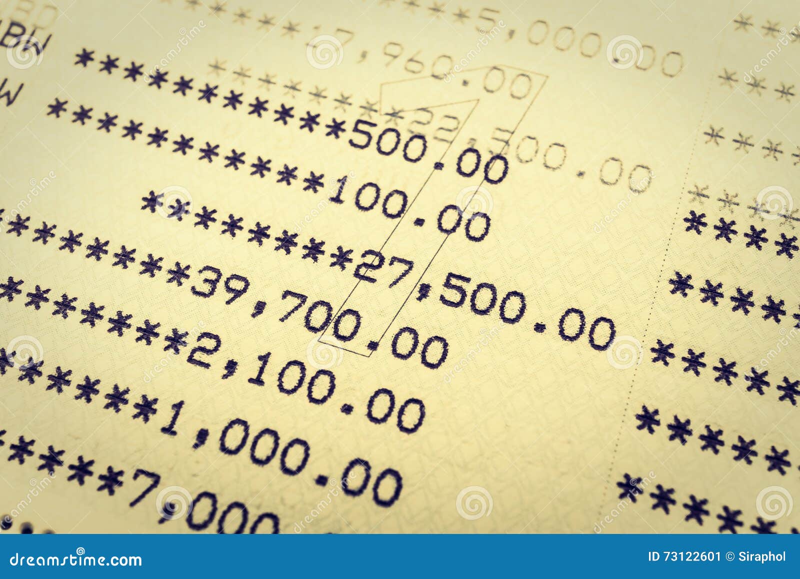 Book Bank Statement Account Stock Image - Image of check, account: 73122601