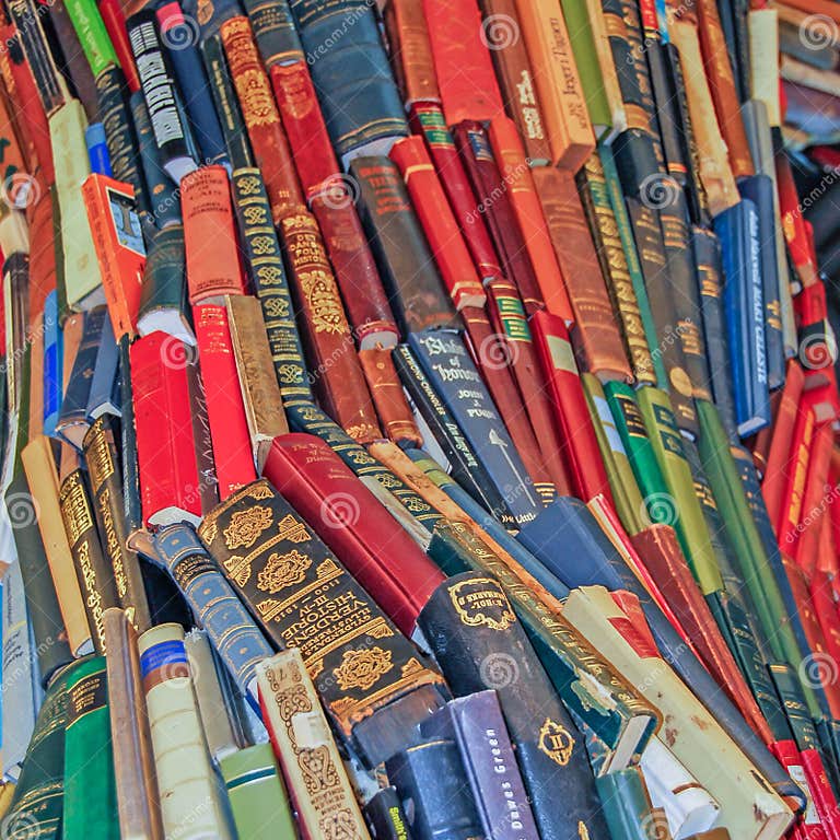 Book big colored stack editorial photography. Image of education ...