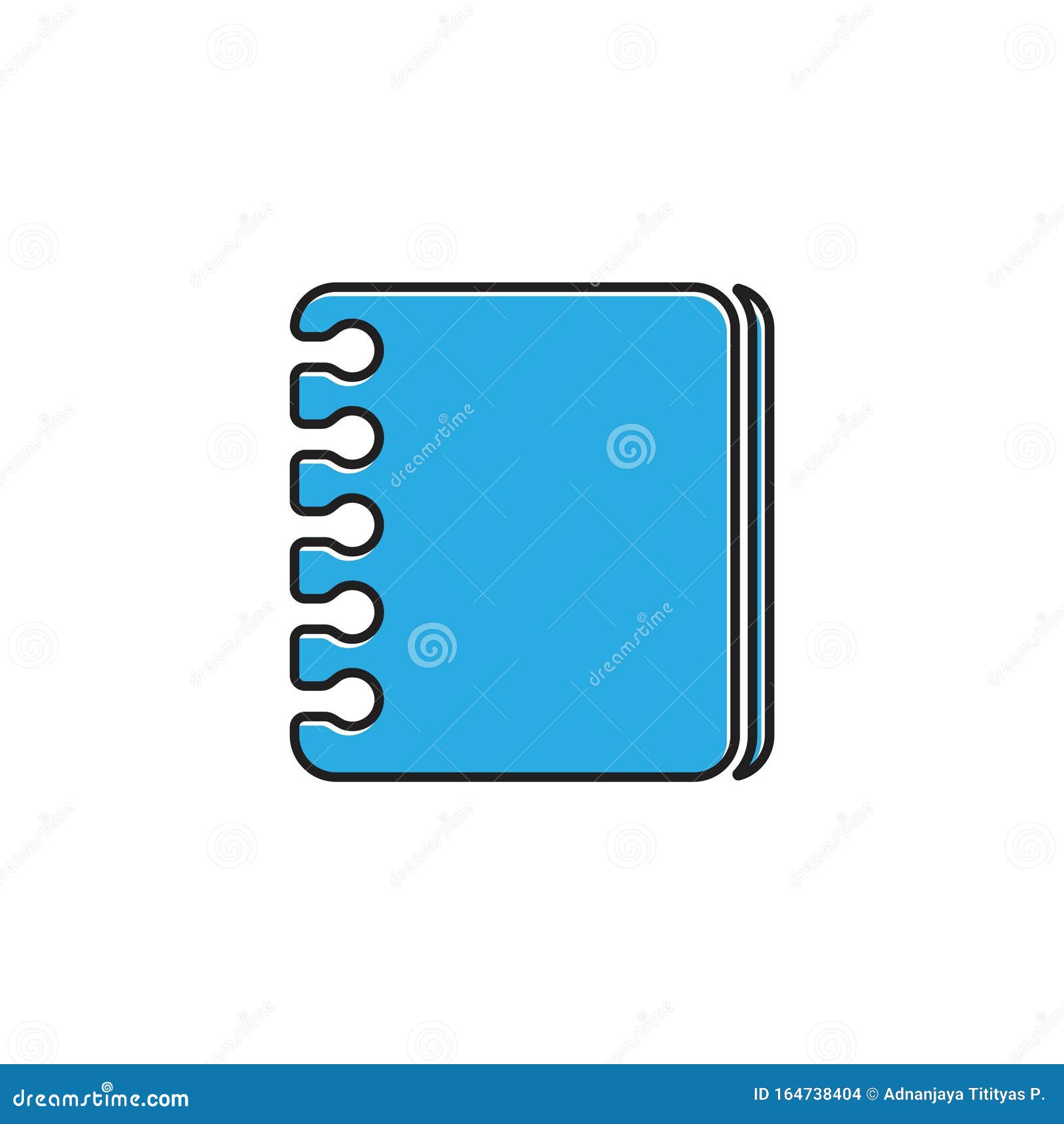 Book Binder Symbol Decoration Education Vector Stock Vector ...