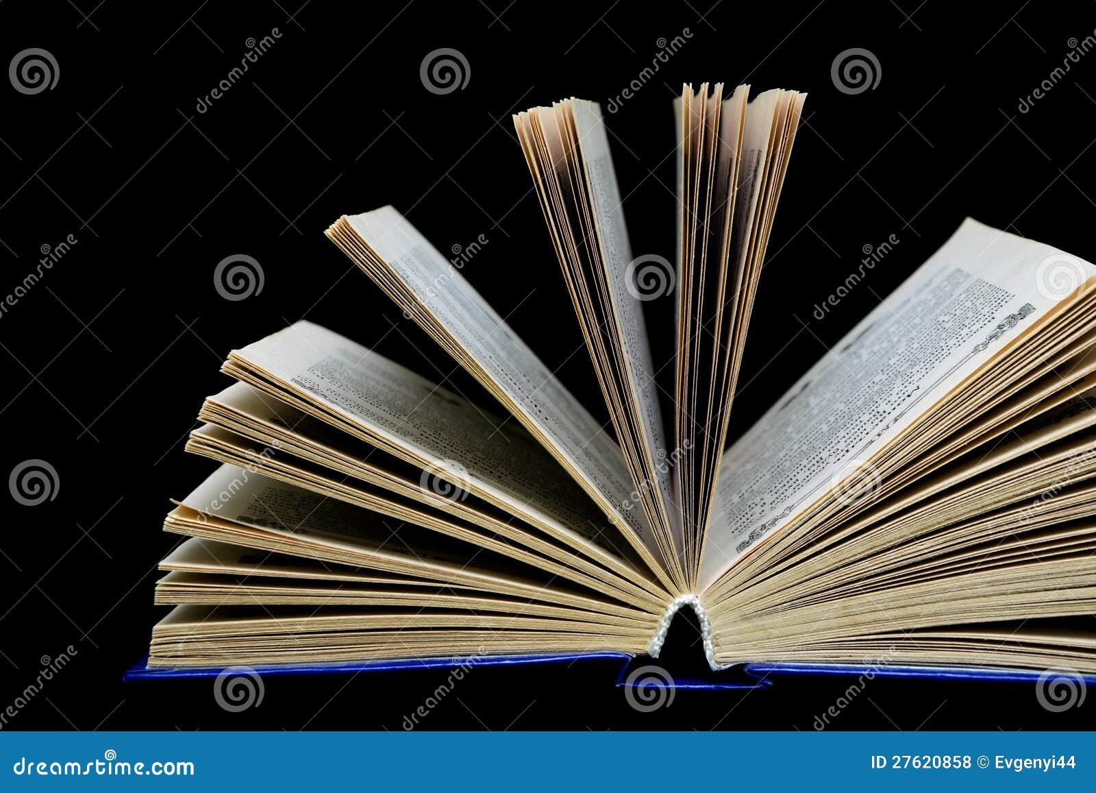Book on a Black Background - Close-up Stock Photo - Image of background ...