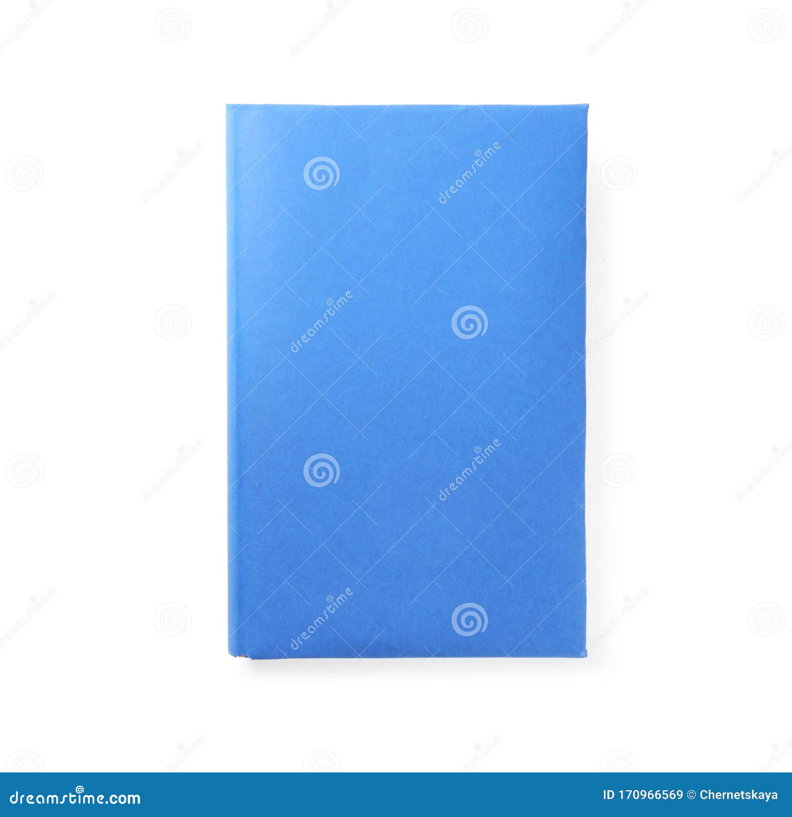Book with Blank Blue Cover Isolated on White Stock Image - Image of ...