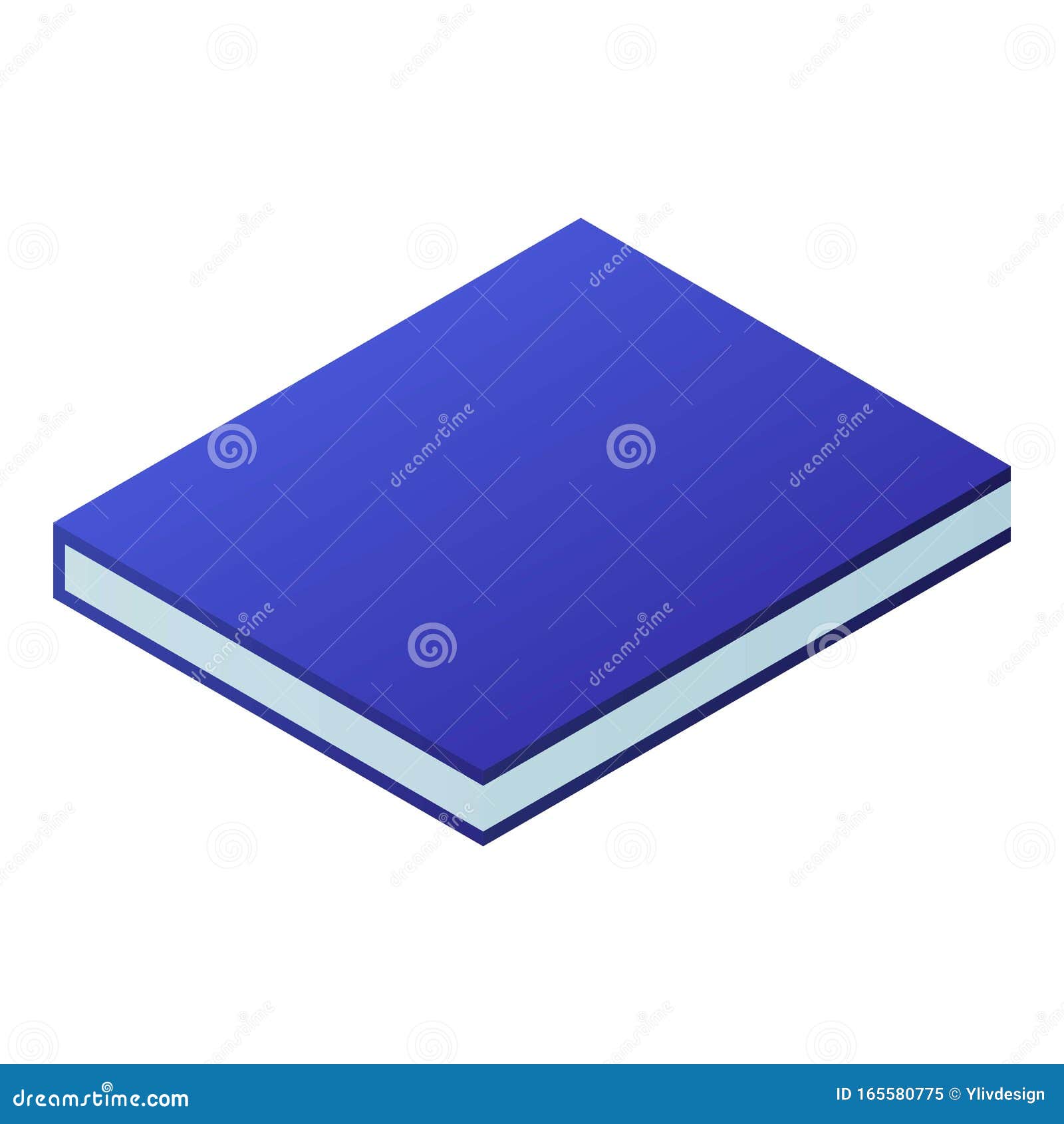 Book Blue Icon, Isometric Style Stock Vector - Illustration of ...