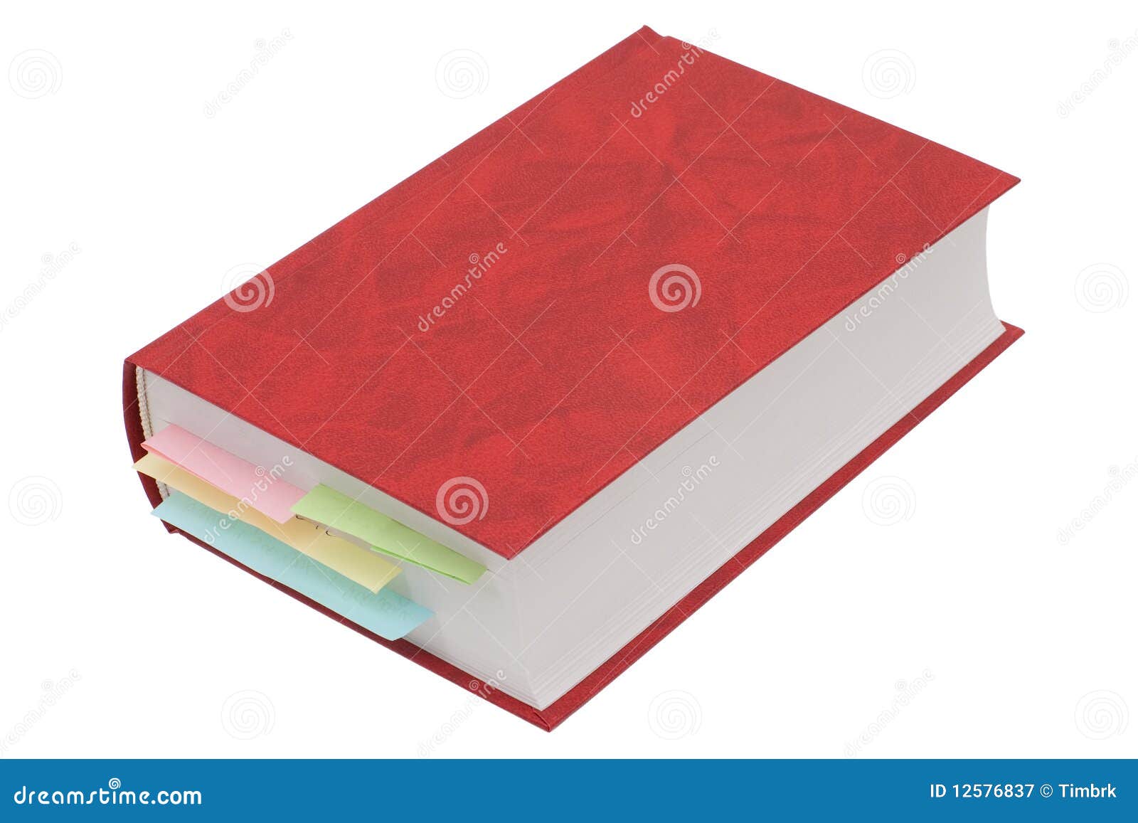 Book with bookmarks stock image. Image of modern, thick - 12576837