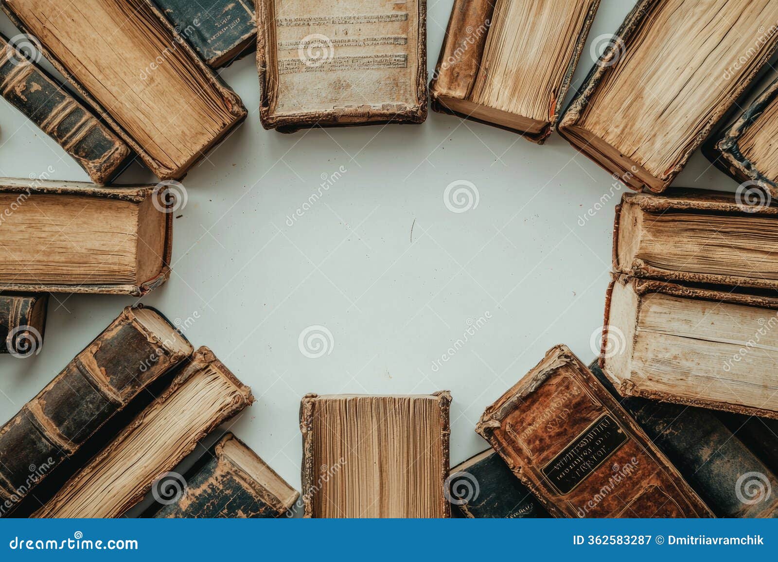 Book Borders Frame Publication Arrangements. Stock Image - Image of ...