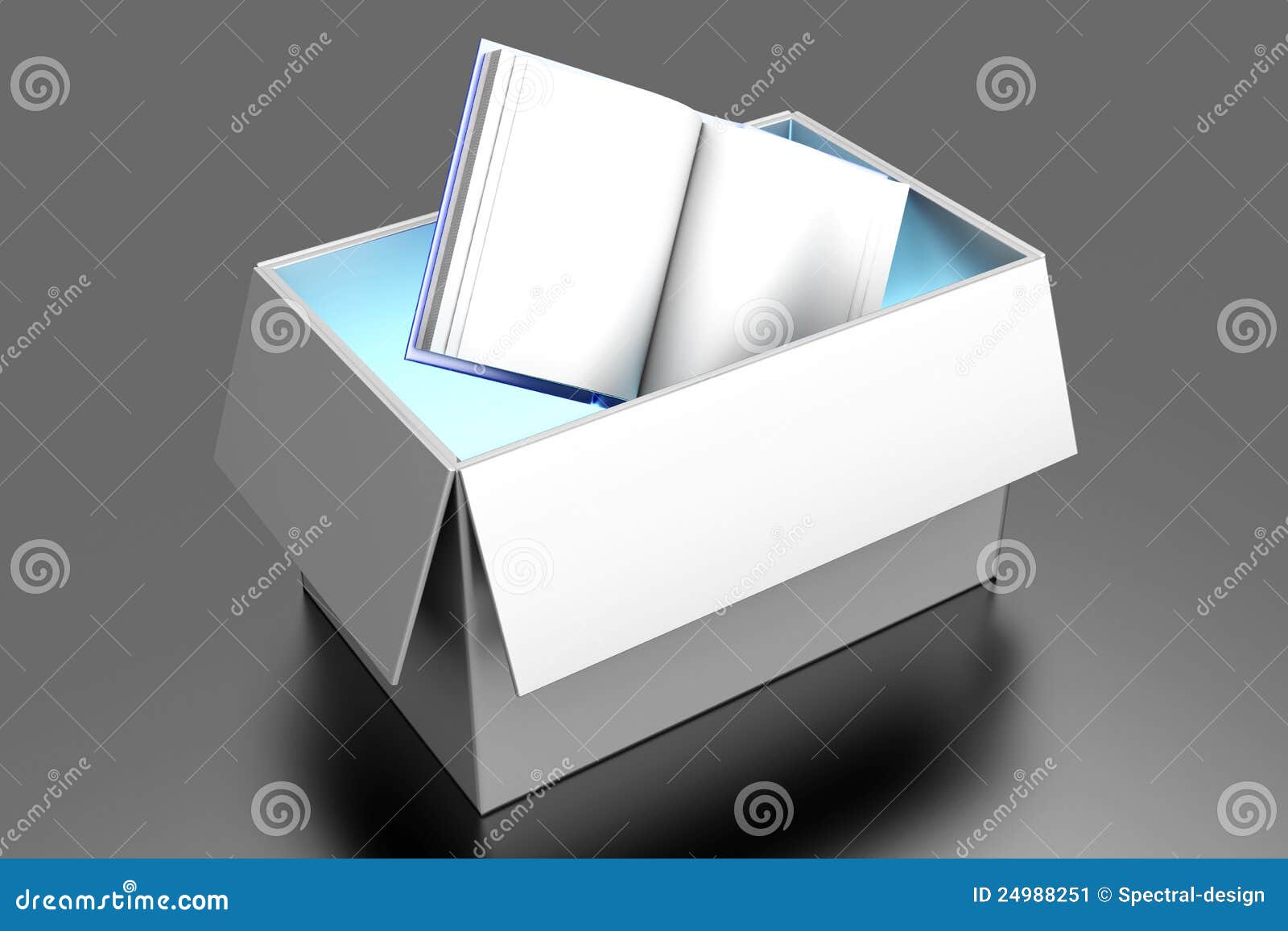 Book in a Box stock illustration. Illustration of graphic - 24988251
