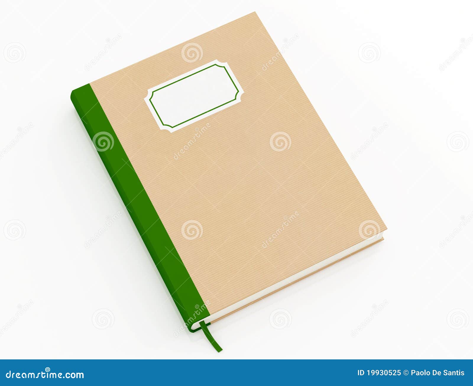 Book with cardboard cover stock illustration. Illustration of reading ...