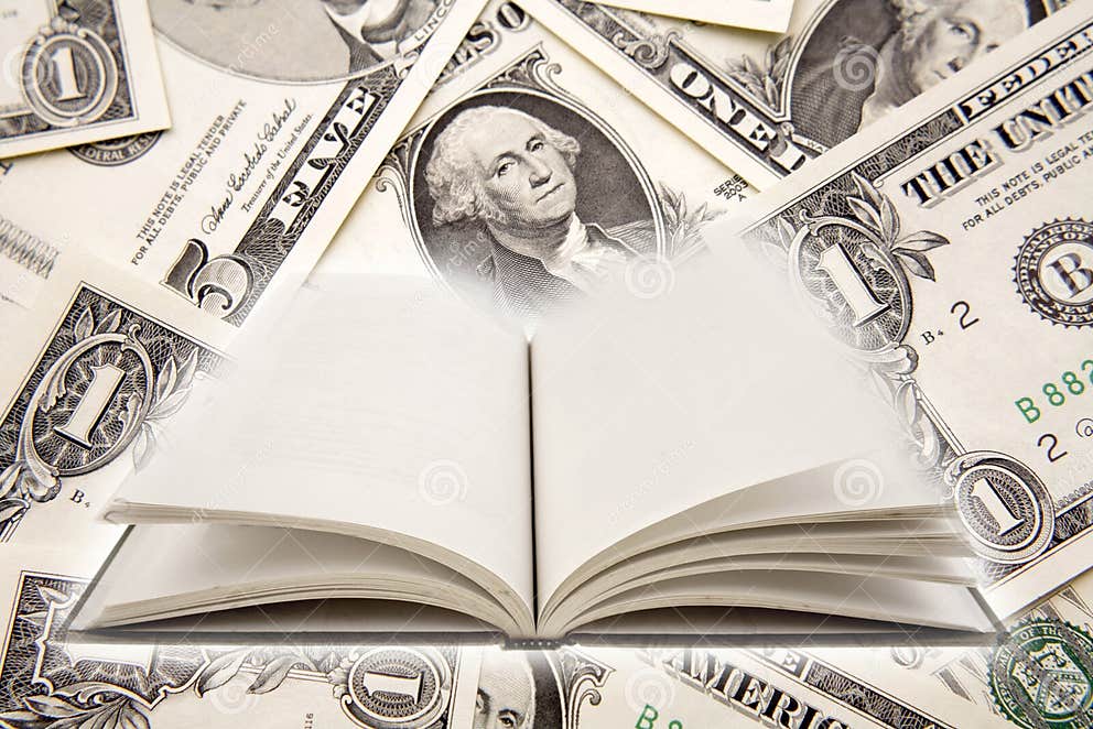 Book and cash stock photo. Image of learn, dollars, novel - 10753706