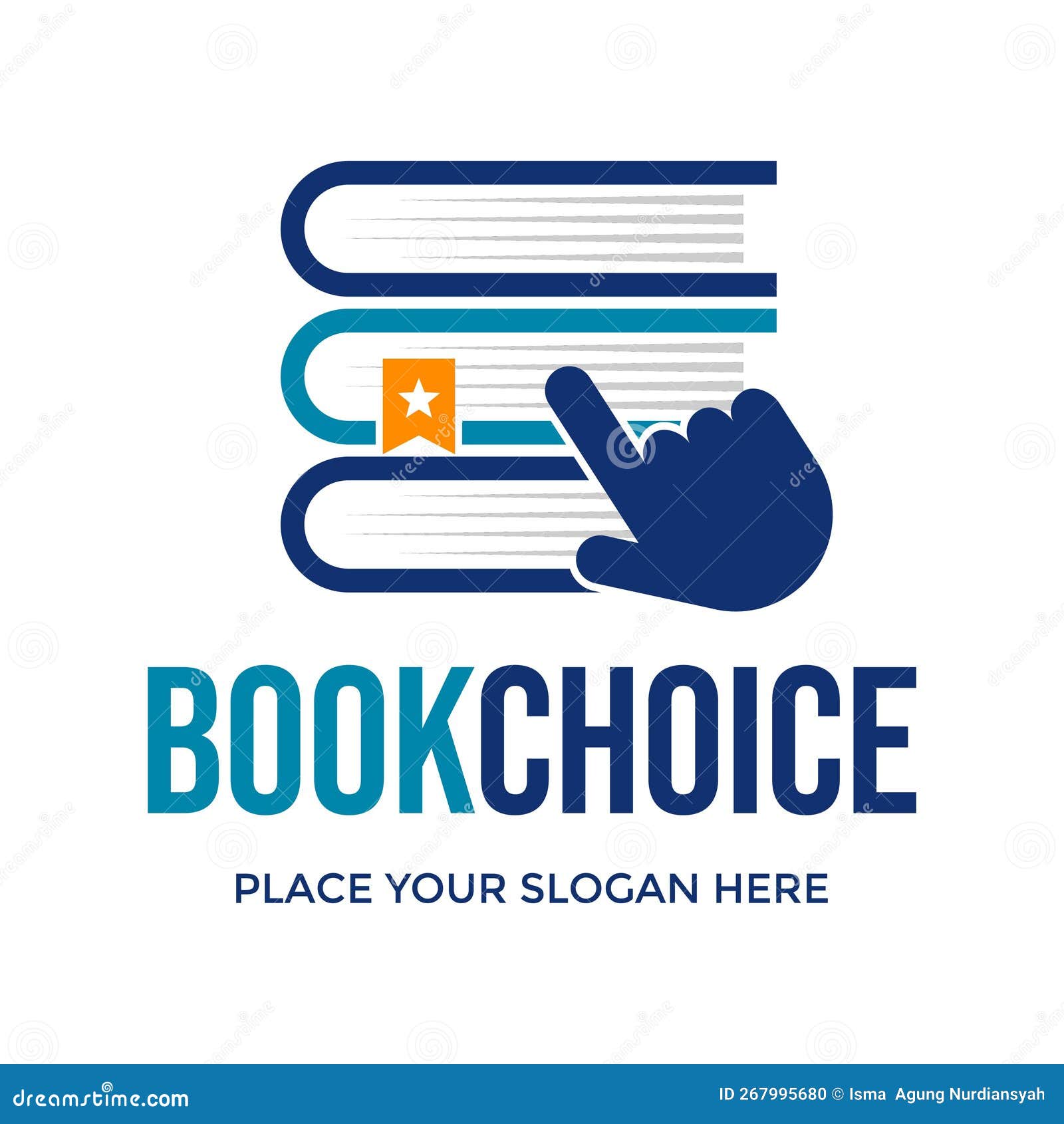 Book Choice Vector Logo Template. this Design Use Book and Hand Symbol ...