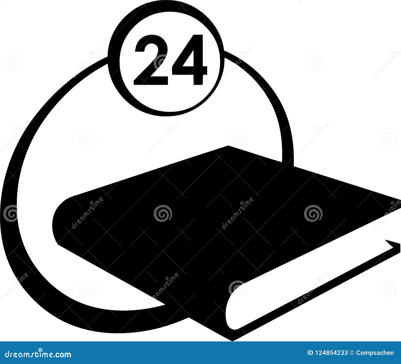 Book and Circle, Library and Book, Icon, Logo, Sticker Label Stock ...