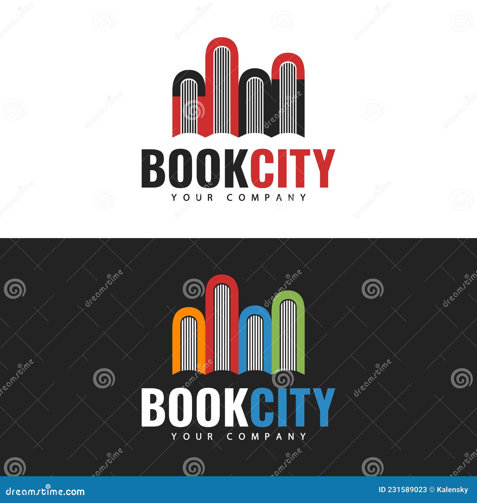 Book City logo stock vector. Illustration of isolated - 231589023
