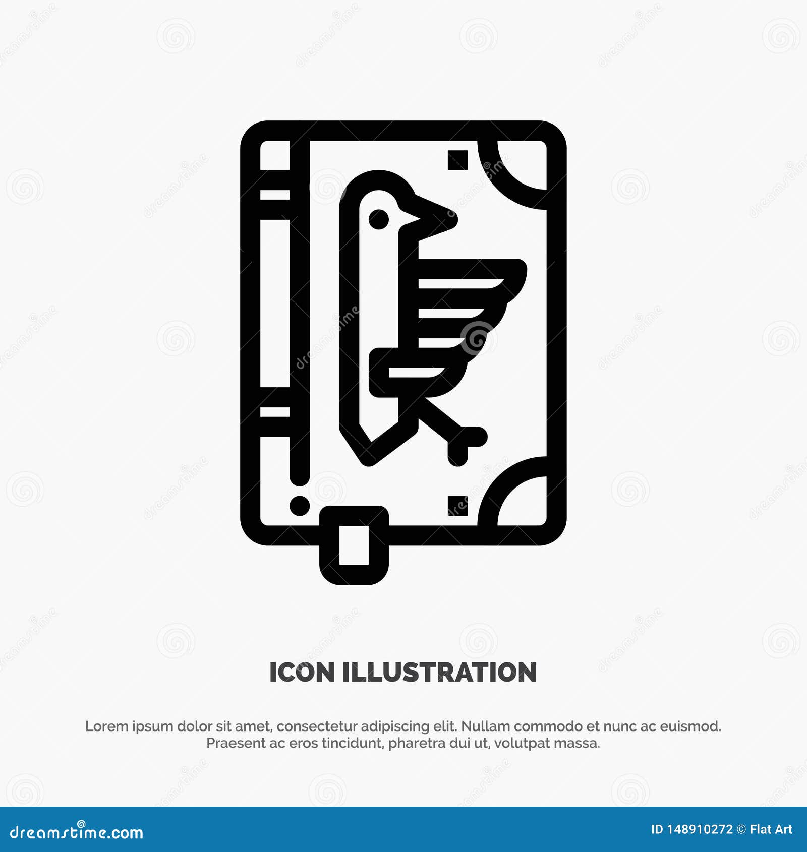 Book, Codex, Constitution, Declaration, Edict Line Icon Vector Stock ...