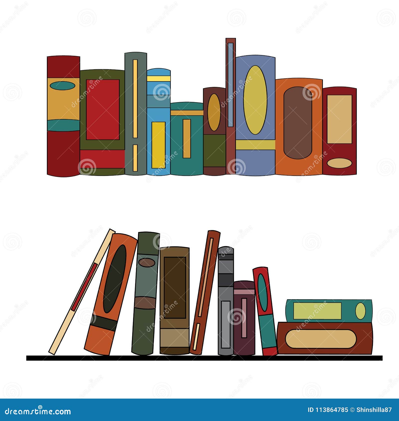 Book Collection. Vector Image of a Book. Stock Illustration ...