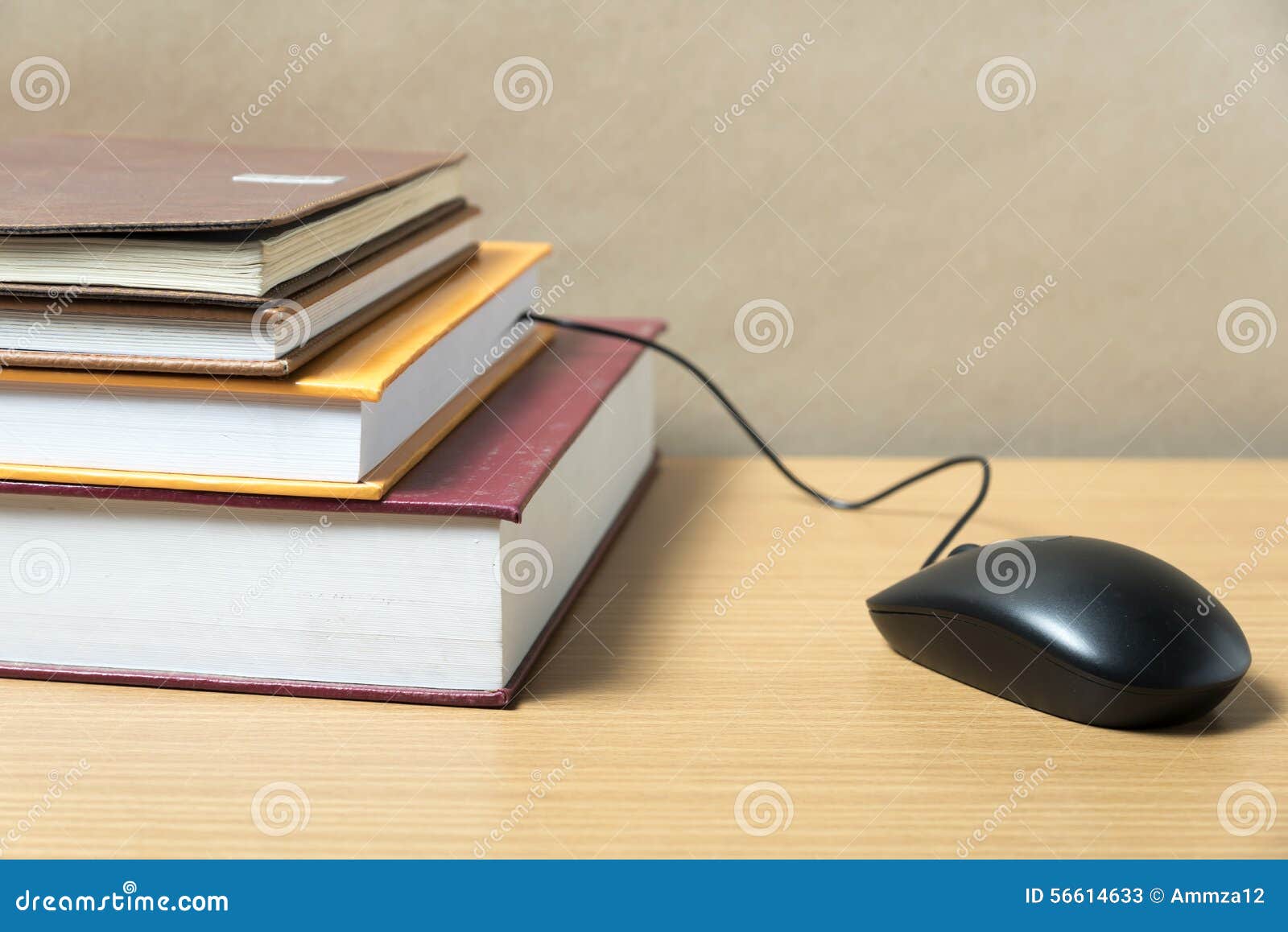 Book and computer mouse stock image. Image of connection - 56614633