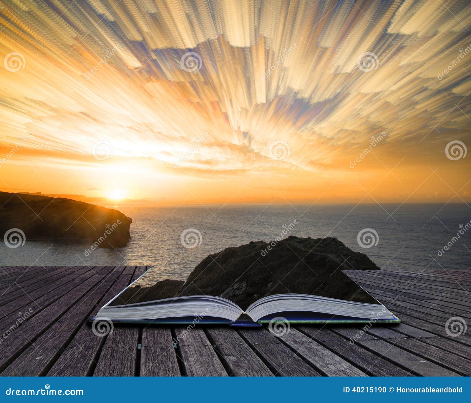 Book Concept Unique Abstract Time Lapse Stack Sunrise Landscape Stock ...