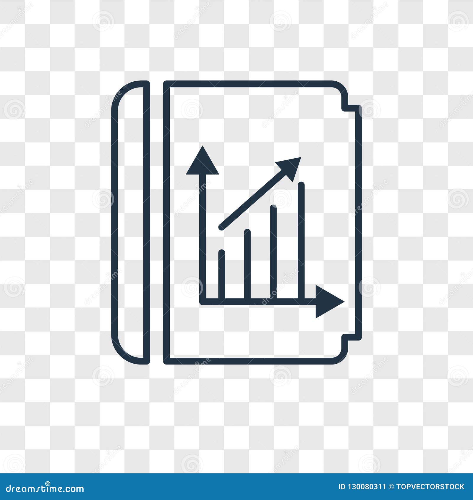 Book Concept Vector Linear Icon Isolated on Transparent Background ...