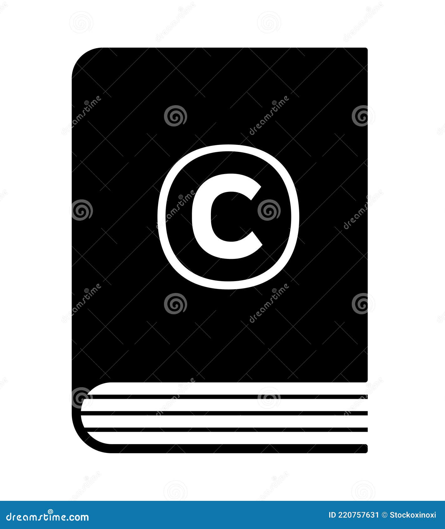 Book Copy Right Symbol Vector Icon Stock Vector - Illustration of copy ...