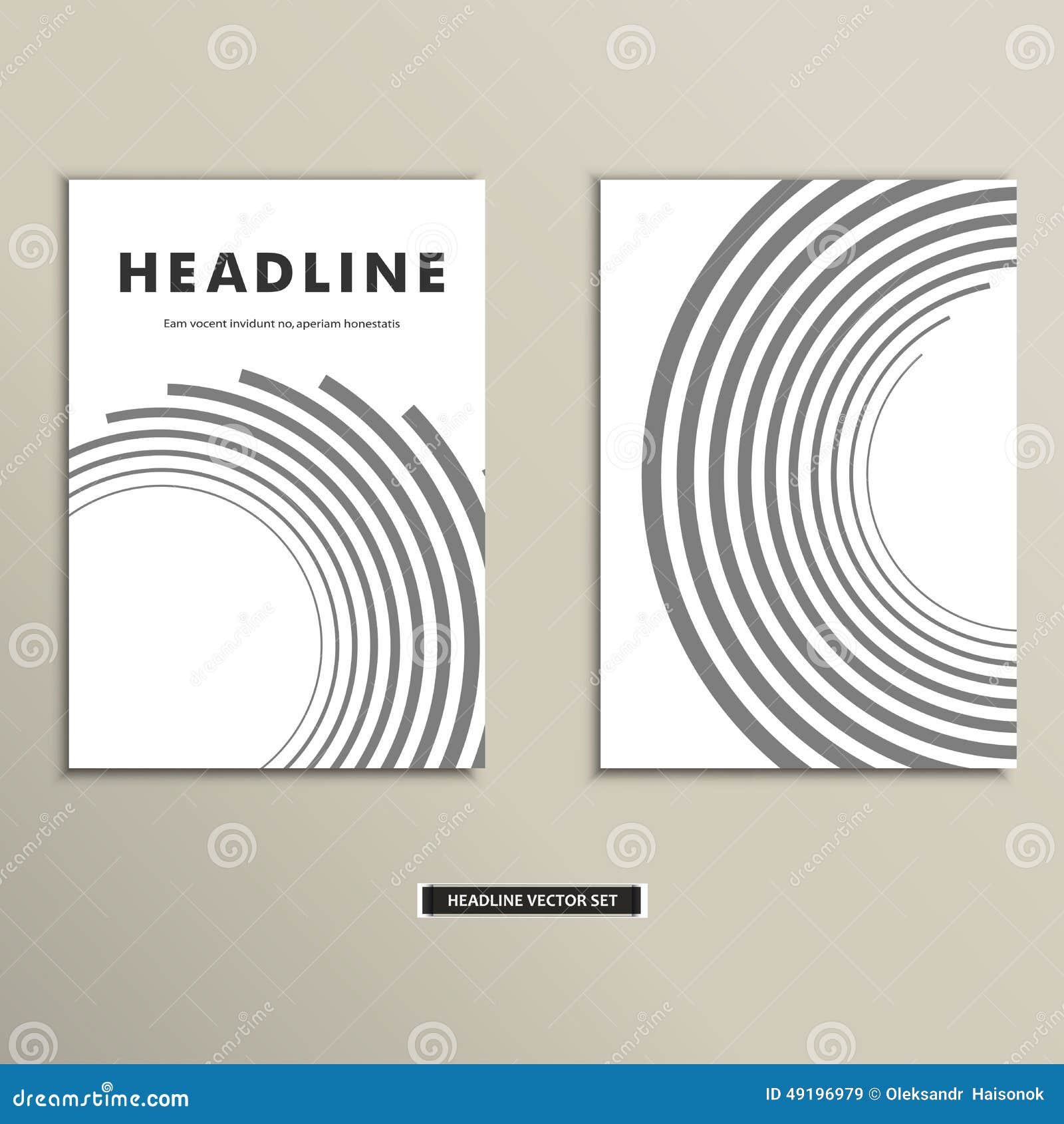 Book Cover with Abstract Lines and Twirl Stock Vector - Illustration of ...