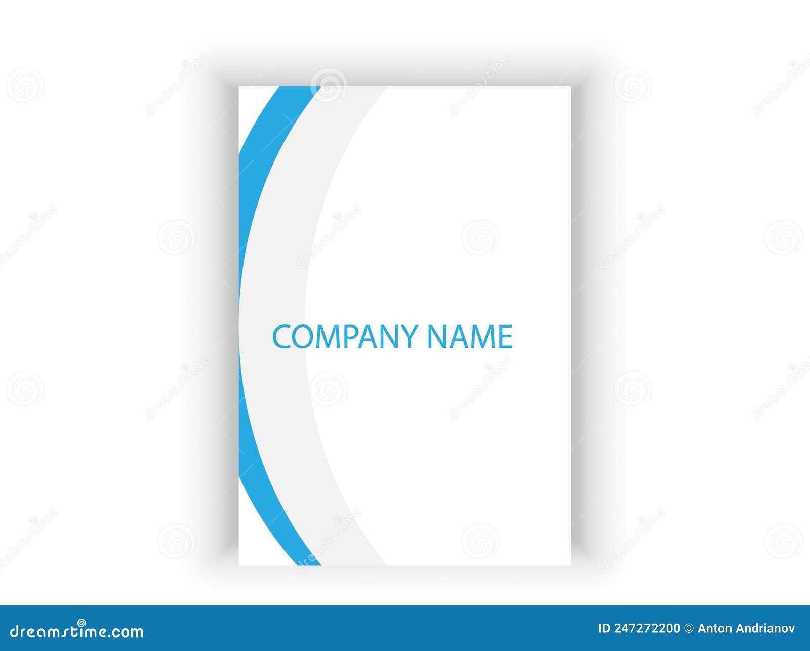 Book Cover with Blue Stripe Stock Vector - Illustration of book ...