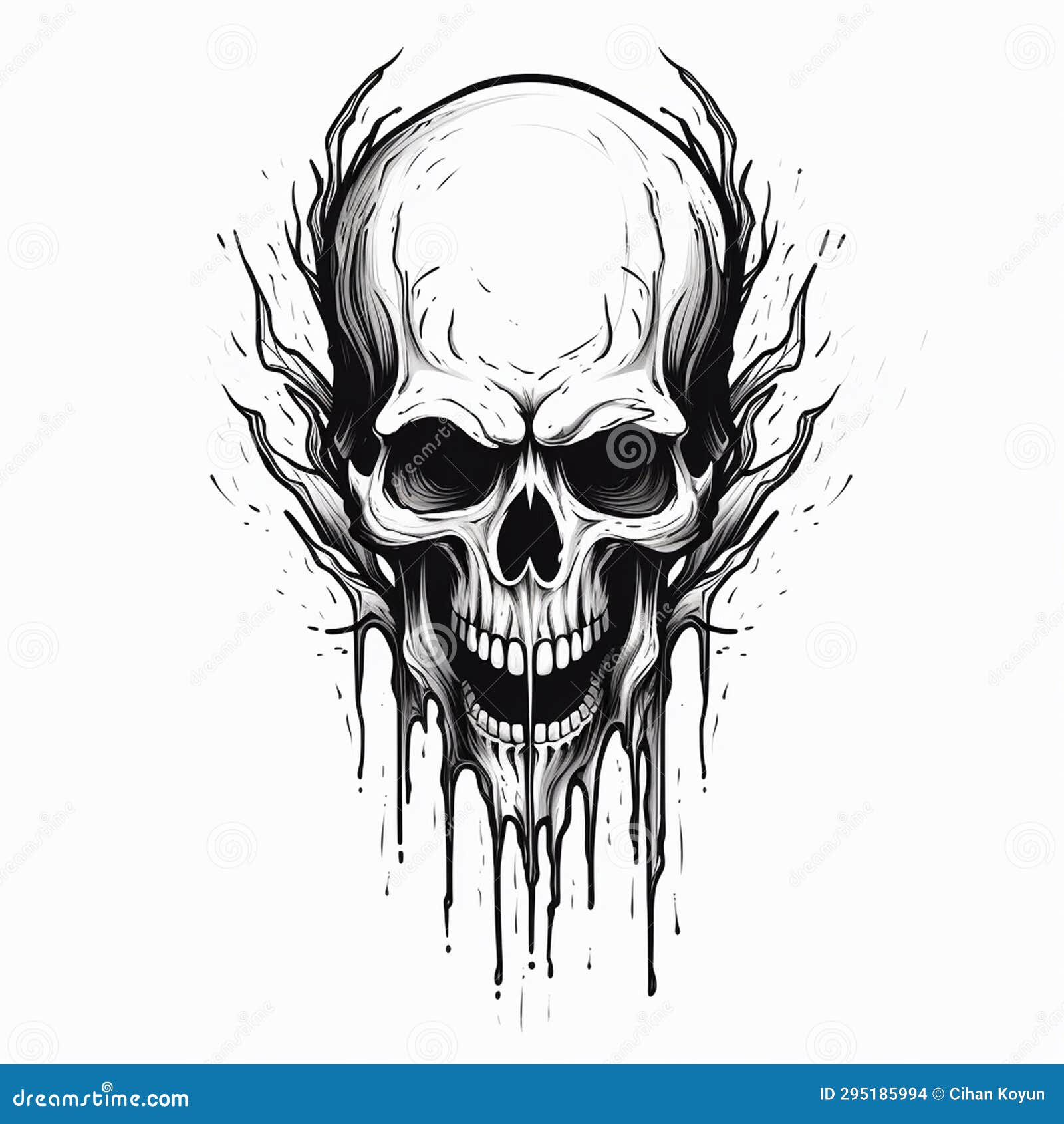 Book Cover Design for Horror Stock Illustration - Illustration of ghost ...