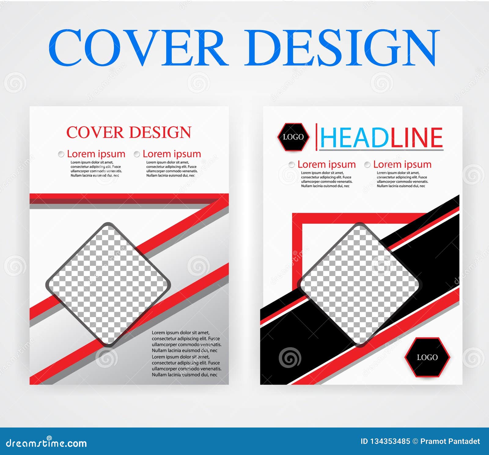 Book Cover Design Template Geometry. Vector Illustration. You Image ...