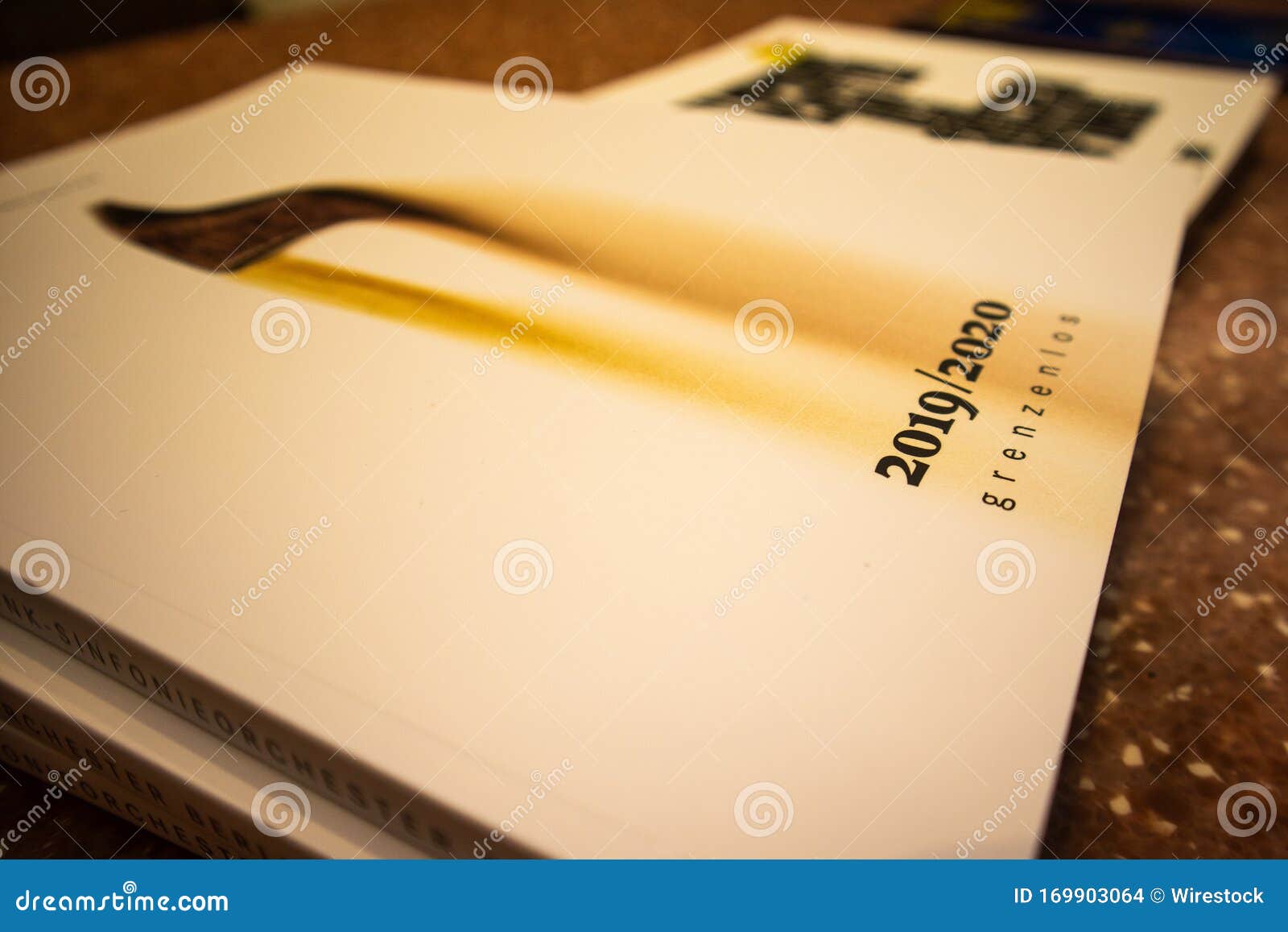 Book Cover of Musical Program Editorial Stock Image - Image of line ...