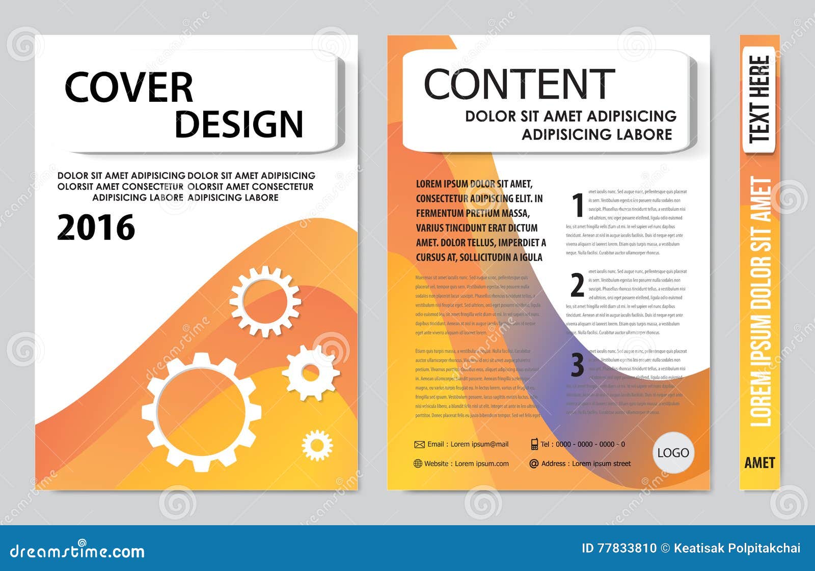 Book cover presentation stock vector. Illustration of concept - 77833810