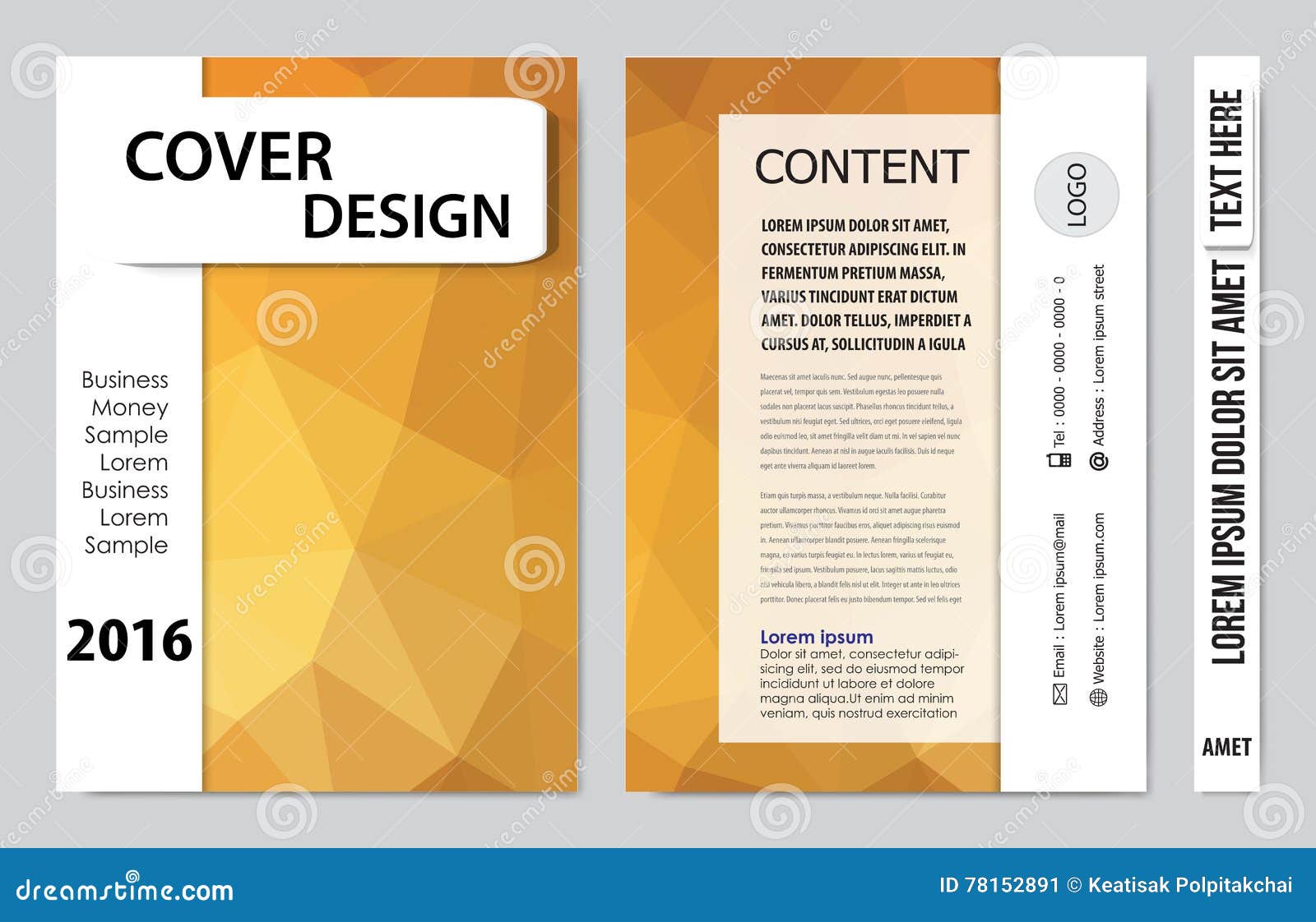 Book cover presentation stock vector. Illustration of layout - 78152891