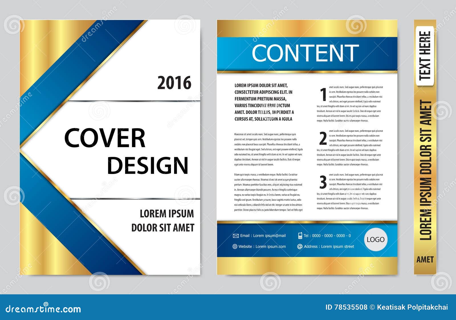 Book cover presentation stock vector. Illustration of geometric - 78535508