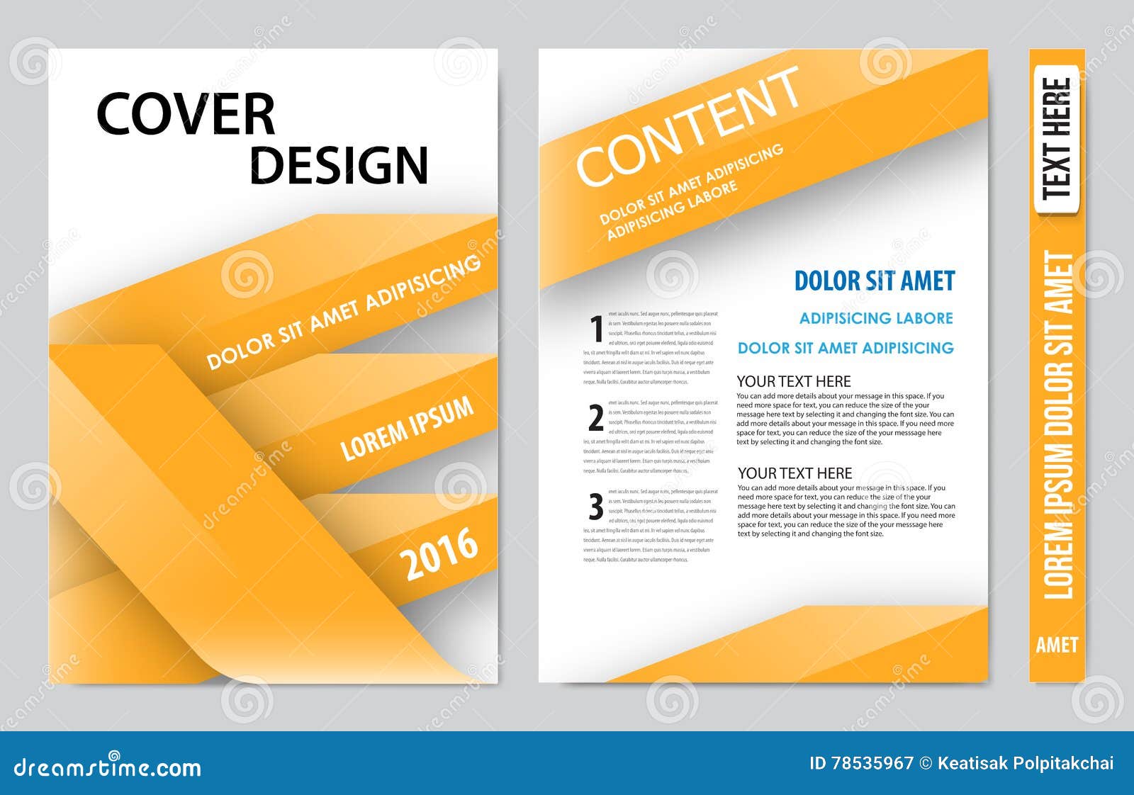 Book cover presentation stock vector. Illustration of brochure - 78535967