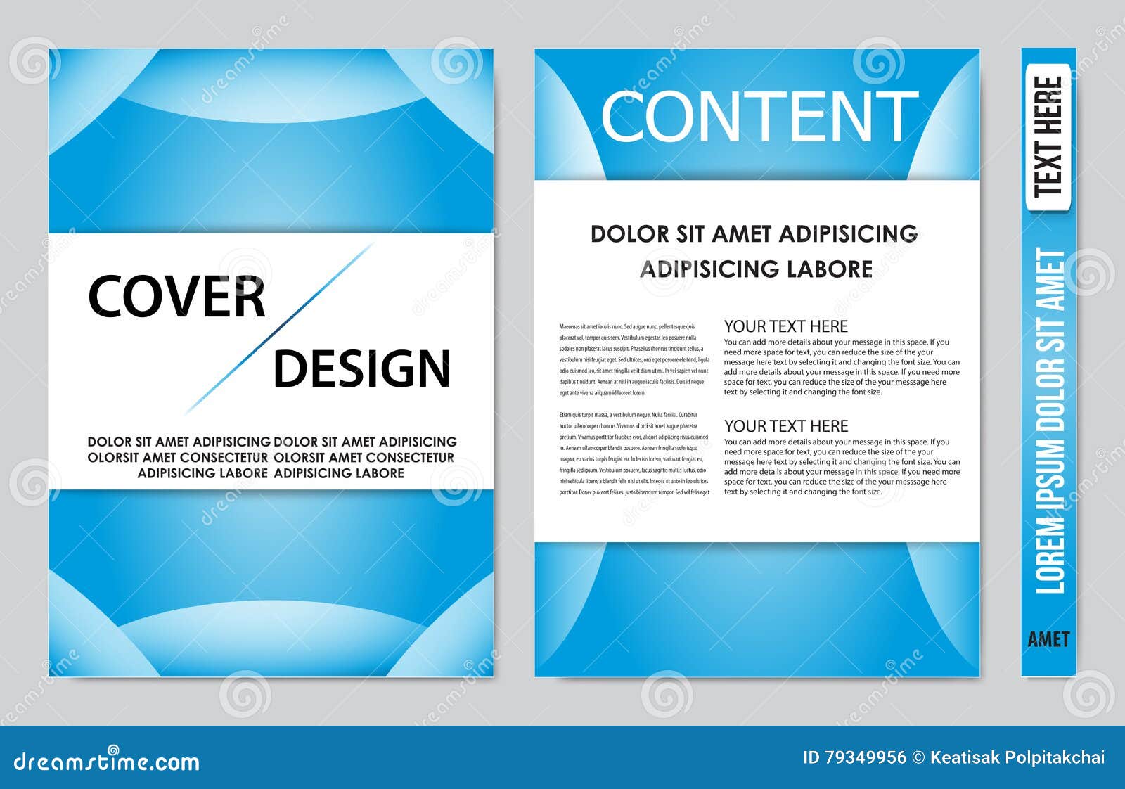 Book cover presentation stock vector. Illustration of cover - 79349956