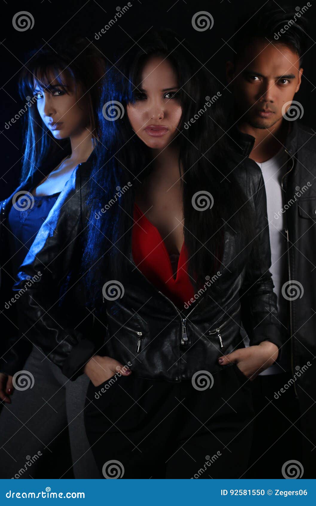 Book Cover for a Vampire Novel - Three Young Vampires Stock Photo ...