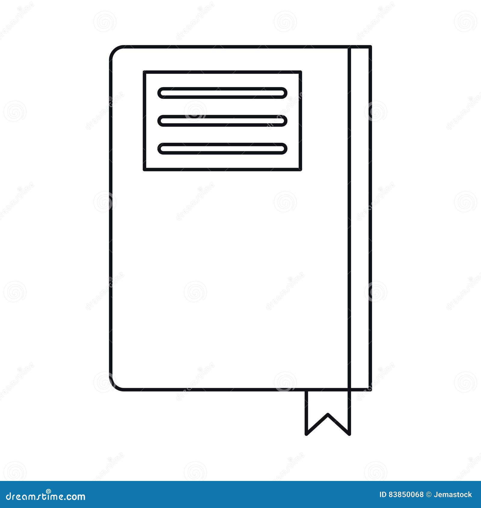 Book Diary Directory Office Outline Stock Vector - Illustration of page ...