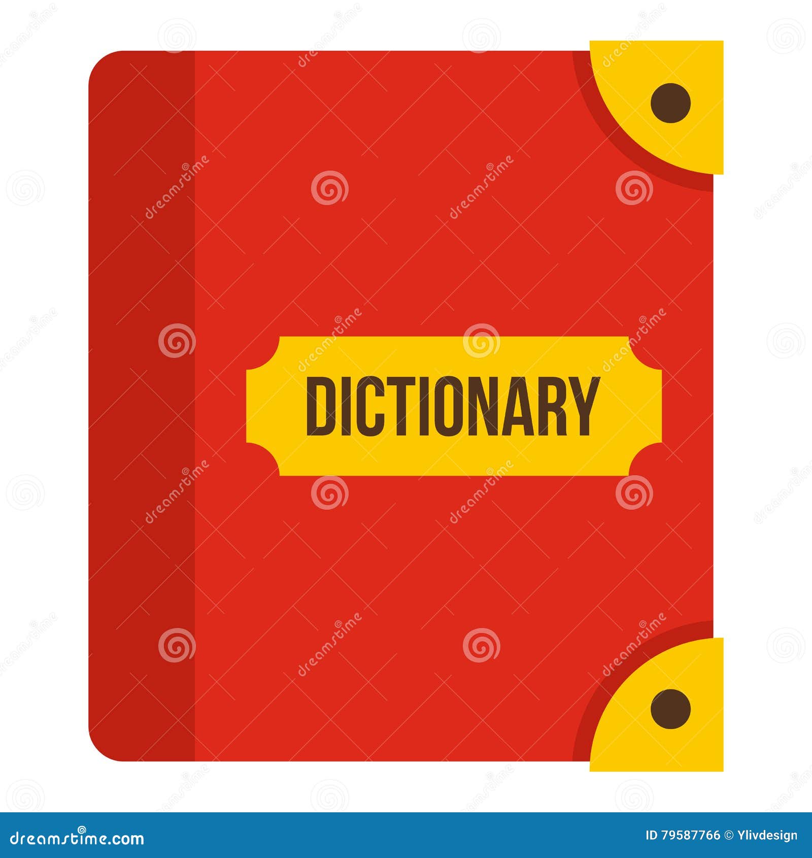 Dictionary Icon. Glossary. Badge With Book. Dictionary Logo. Library ...