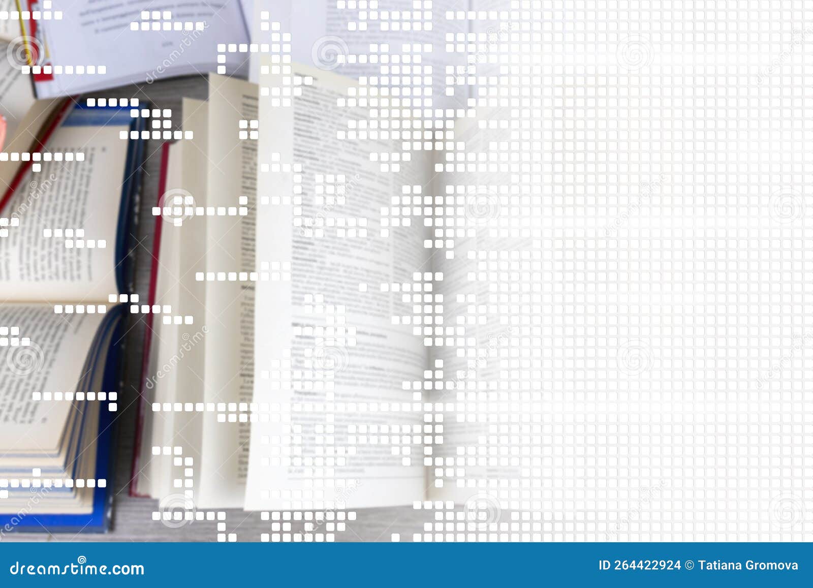 Book Digitization Concept. Transition from Paper To Computer Stock ...