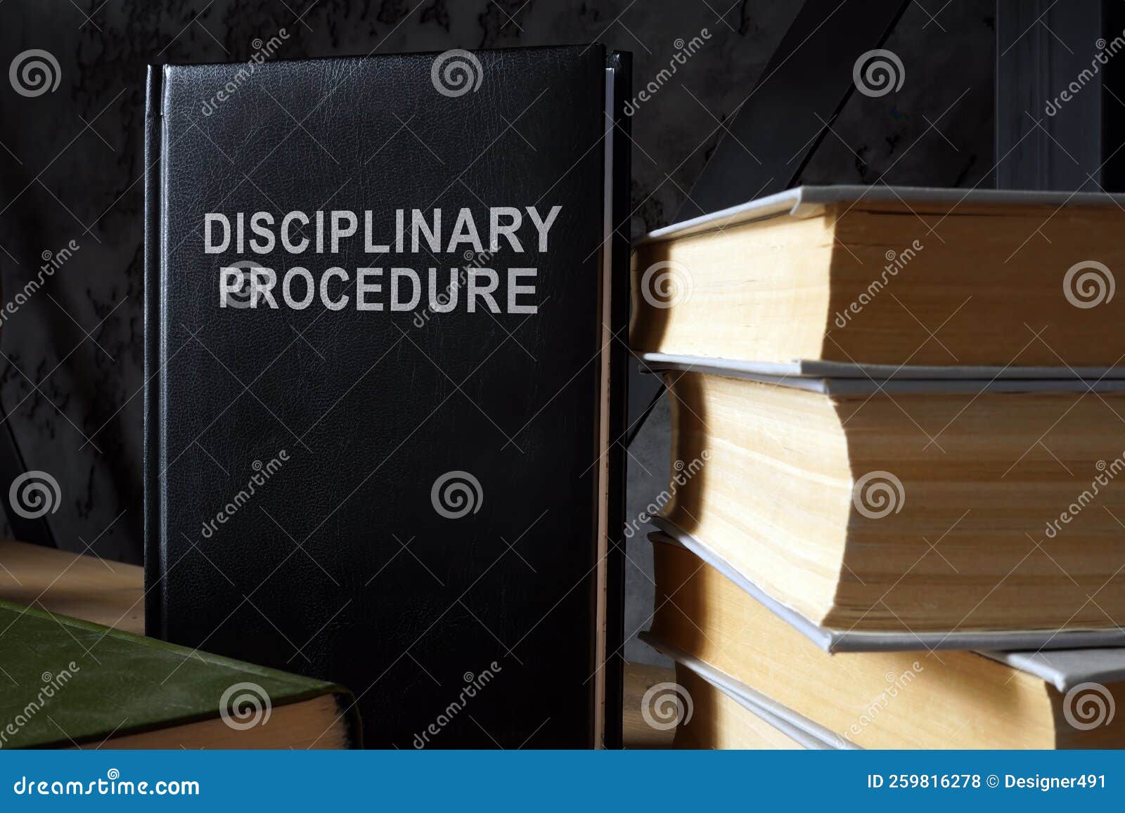 The Book Disciplinary Procedure is on the Shelf. Stock Photo - Image of ...