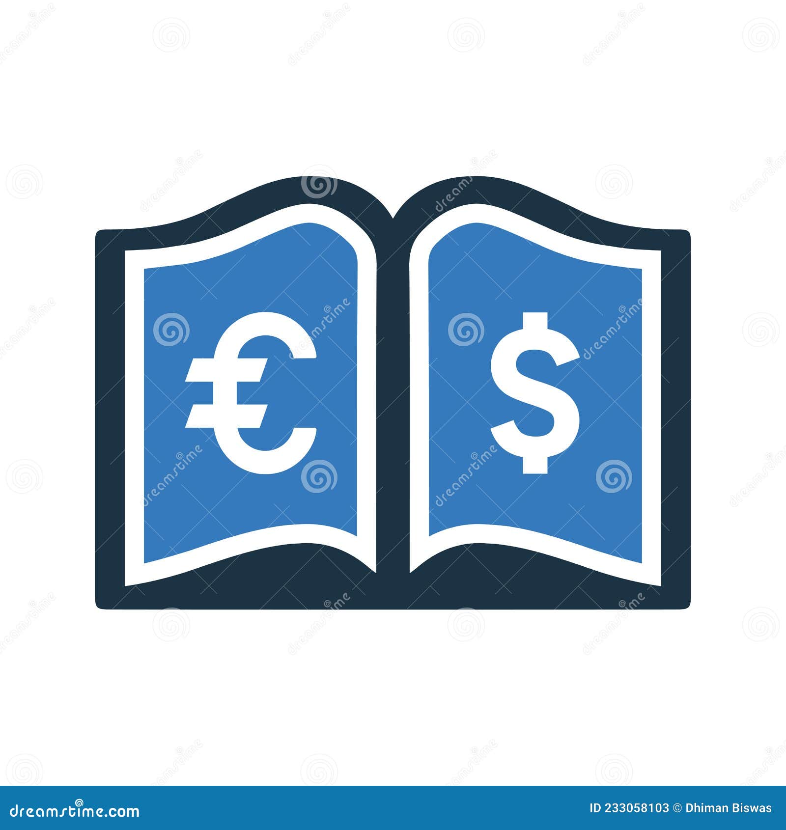 Book, Dollar, Handbook Icon. Simple Editable Vector Design Isolated on ...