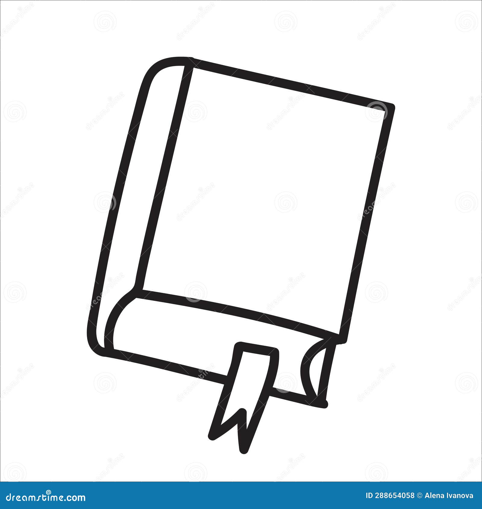 Book Doodle Vector Illustration Isolated on White Stock Illustration ...