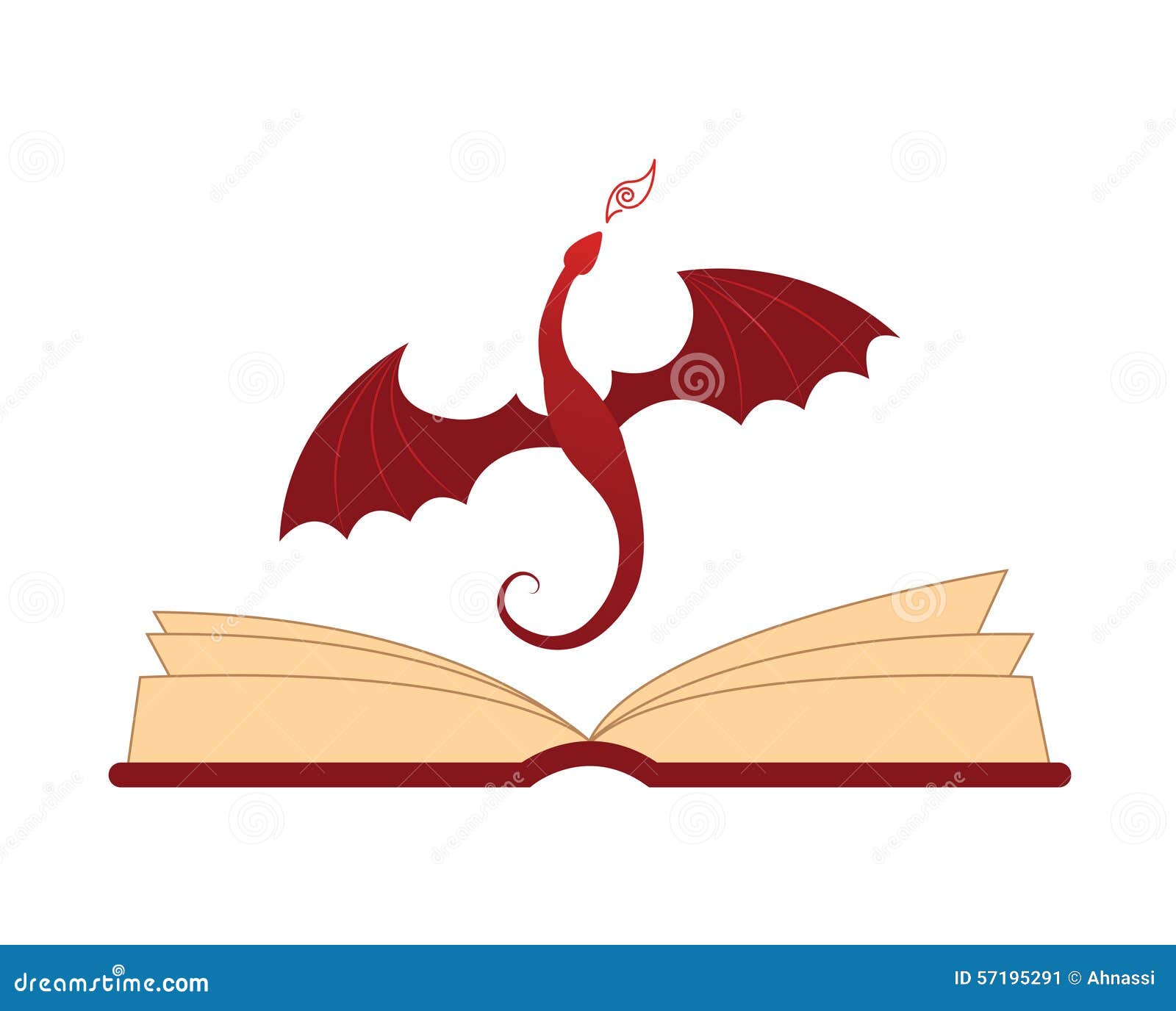 Book of Dragons stock vector. Illustration of legend - 57195291