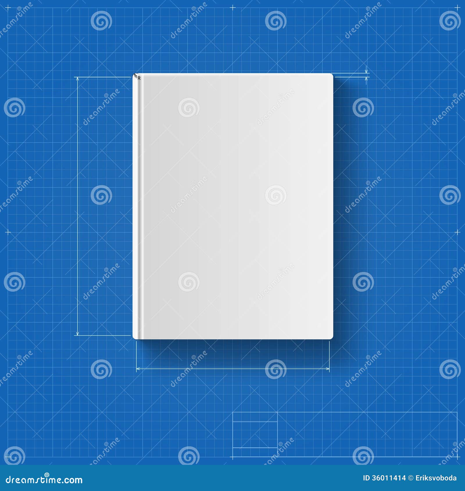 The Book, Drawing With Dimensions, Book Cover Picture. Image: 36011414