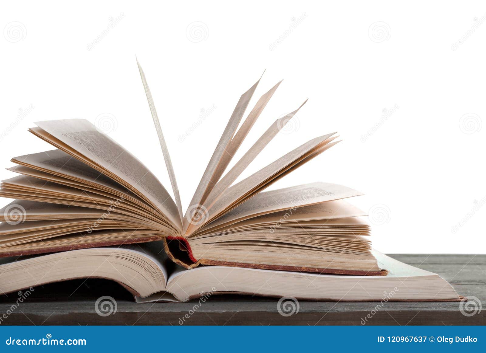 Open Book on Top an Open Book Stock Image - Image of print, media ...