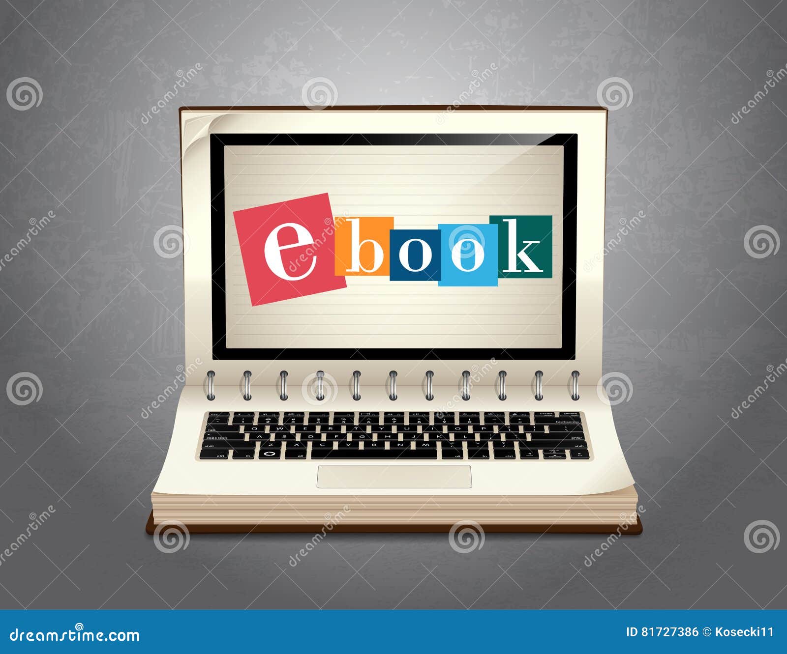 Book of Elearning - Ebook Learning Stock Vector - Illustration of ...