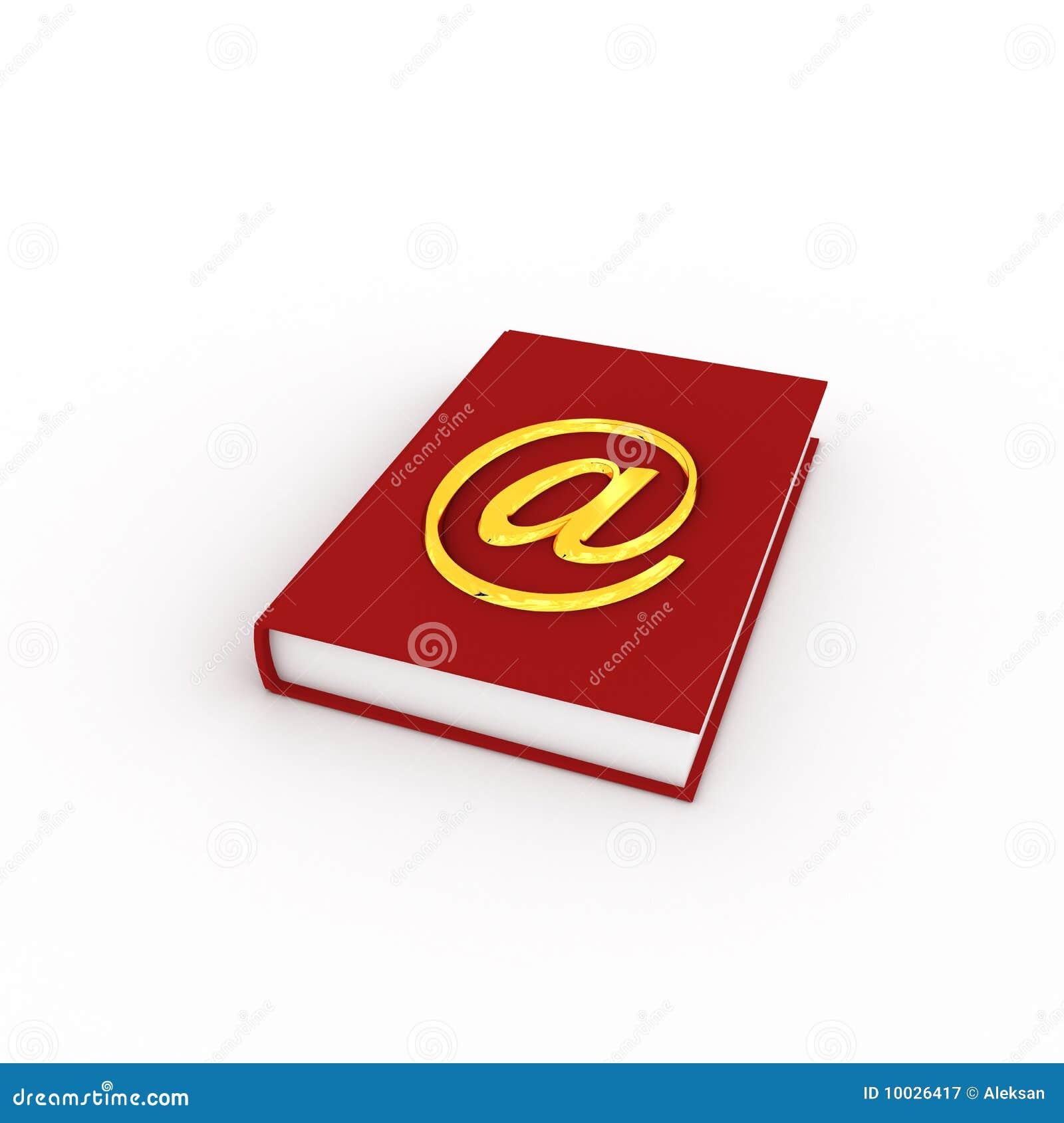 Book and email sign stock illustration. Illustration of golden - 10026417