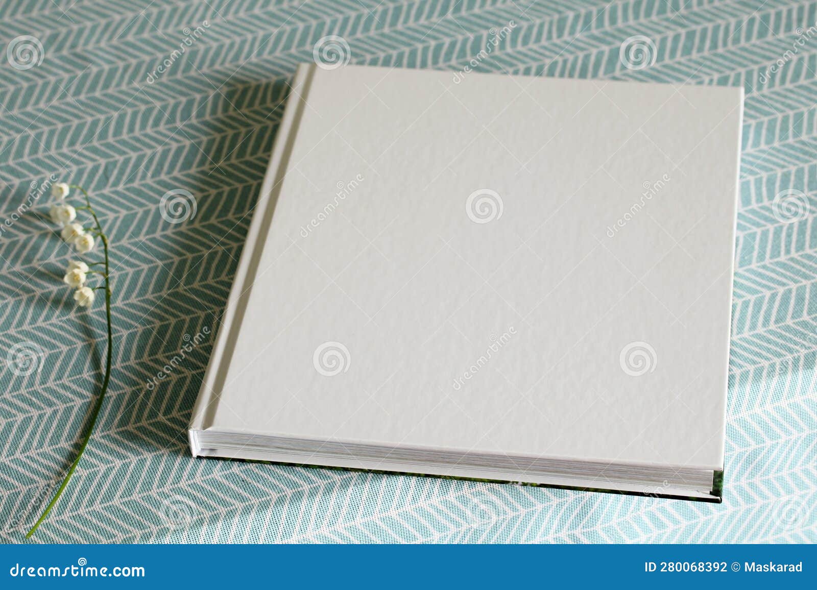 A Book with an Empty Cover, Album, Brochure Mockup. Stock Photo - Image ...